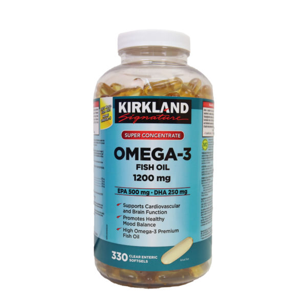 Kirkland Signature - Omega-3 超濃縮深海魚油丸 1200mg 330粒裝 - Gogoherbs