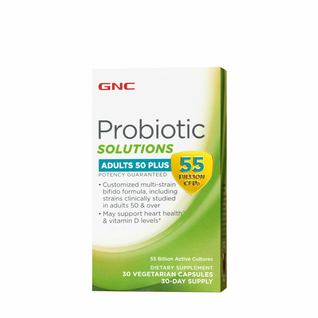 GNC - Adults 50+ Probiotic Formula 550 Billion 30 Capsules - Gogo Herbs
